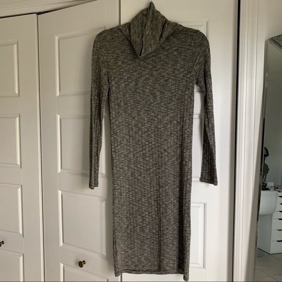 Dresses | Marled Grey Long Dress With Turtleneck | Poshmark